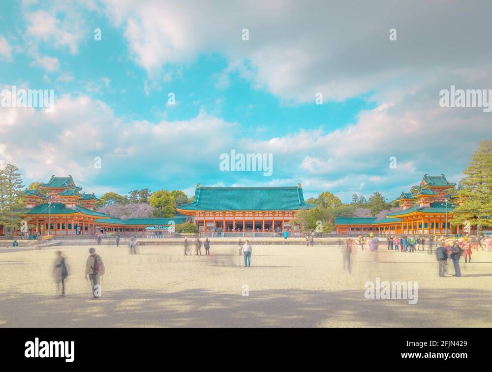 Heian jingu shrine in kyoto Stock Videos & Footage - HD and 4K Video ...