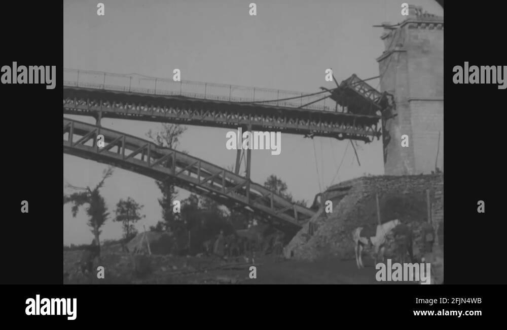 2nd Engineer Battalion construct roads and repair destroyed bridges ...