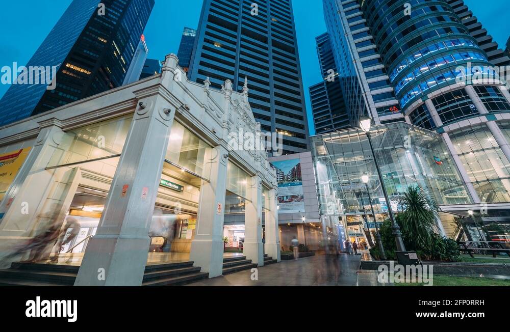 Singapore raffles place mrt station Stock Videos & Footage - HD and 4K ...