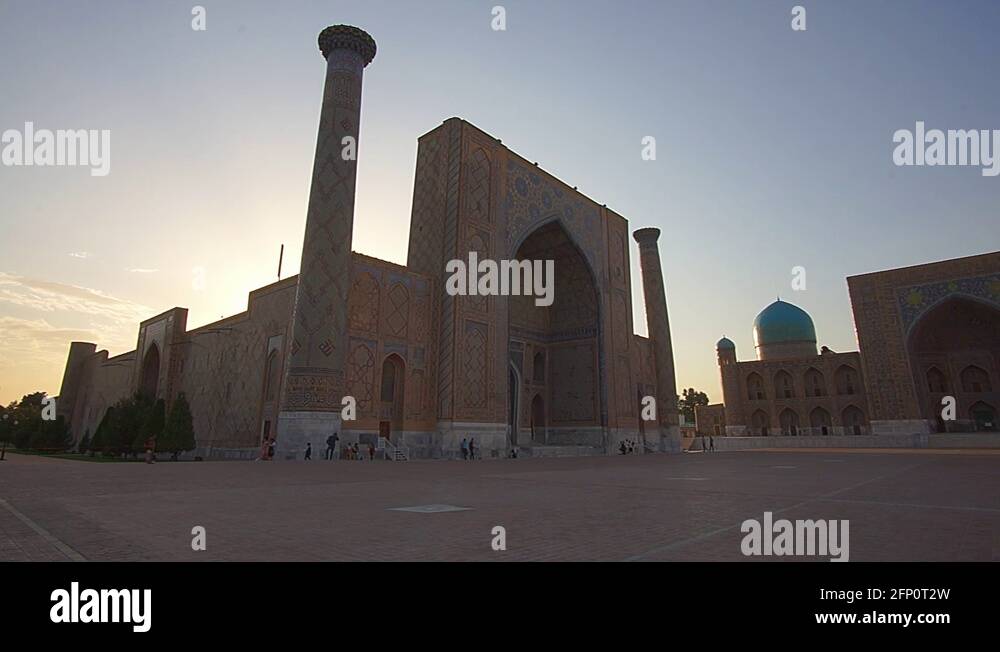 Uzbekistan samarkand registan islamic school Stock Videos & Footage ...