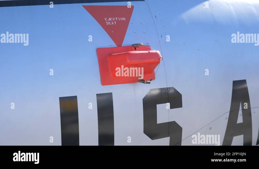 RESCUE instructions on fuselage of military fighter jet. F-104 ...