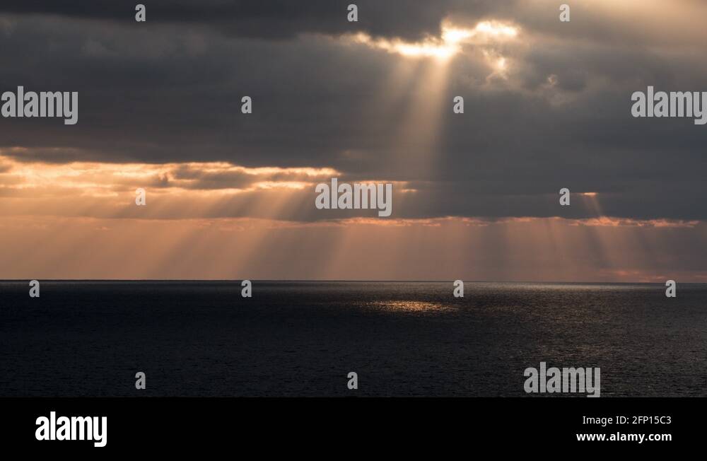 Beams of sunlight over ocean Stock Videos & Footage - HD and 4K Video ...
