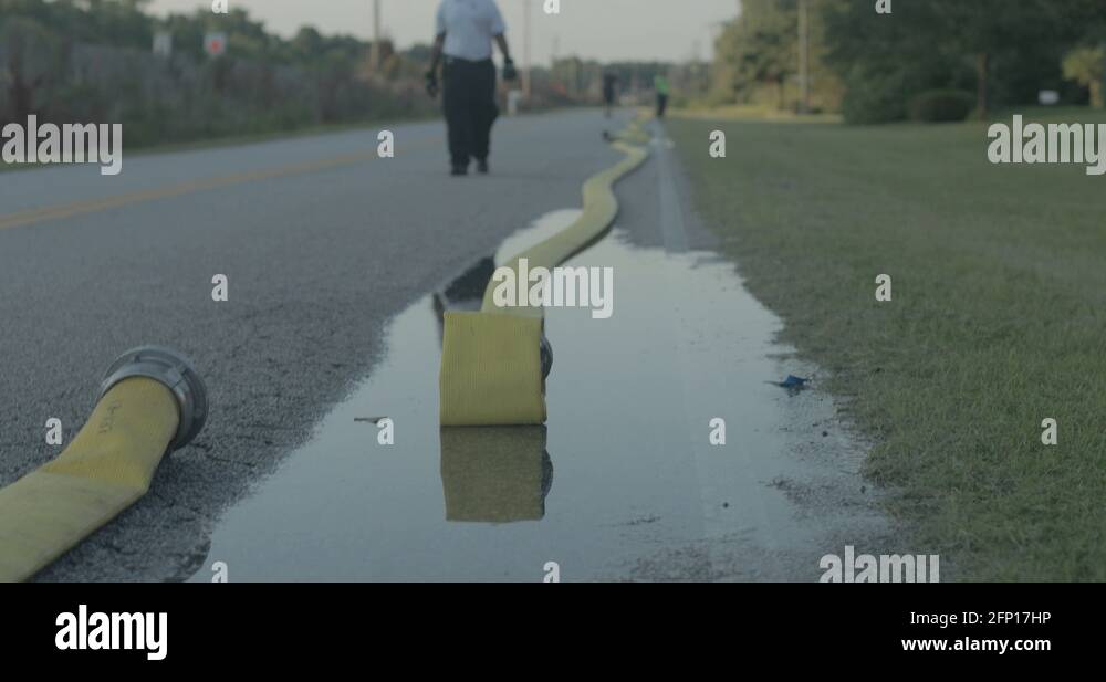 Fire hose roll firefighting equipment Stock Videos & Footage - HD and ...