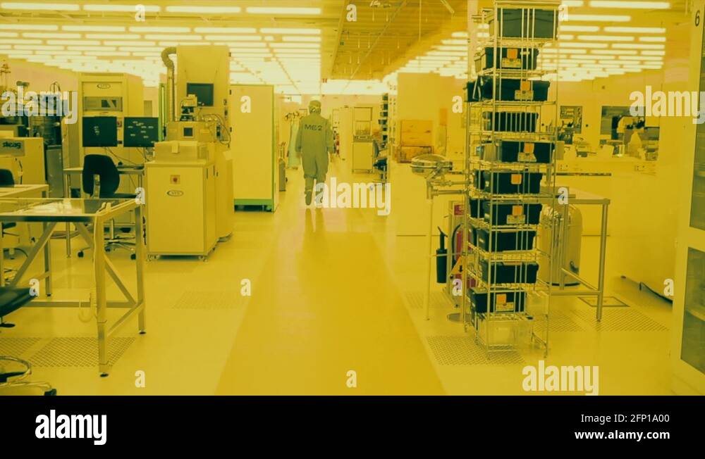Rare footage from inside of a specialized cleanroom Laboratory where ...