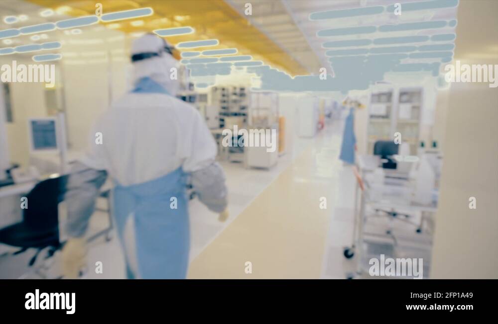 Rare footage from inside of a specialized cleanroom Laboratory where ...