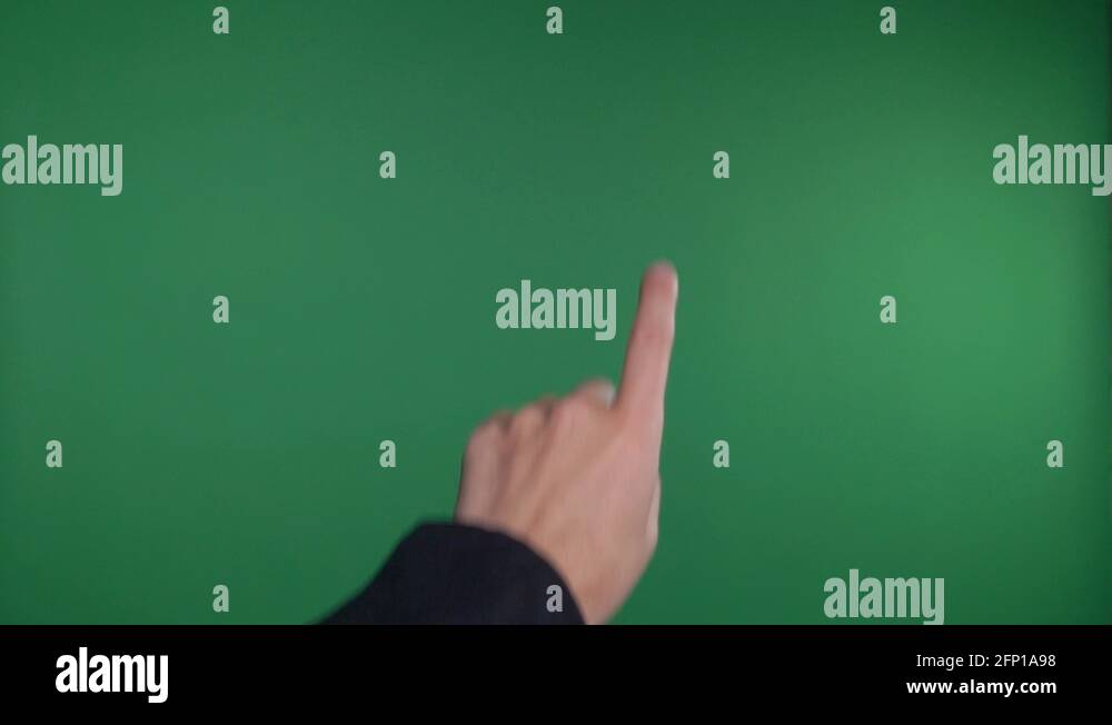 Gestures chroma key pack. 20 Gestures at green screen background. Man ...