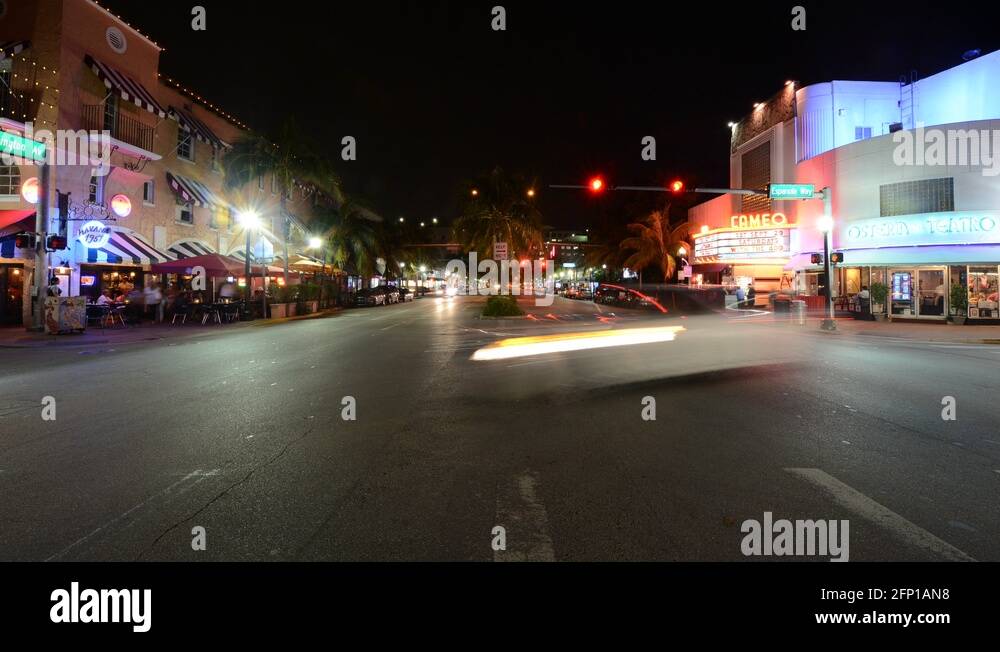 Miami night time street Stock Videos & Footage - HD and 4K Video Clips ...