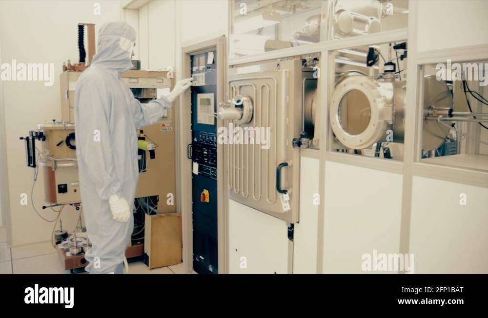 Rare footage from inside of a specialized cleanroom Laboratory where ...