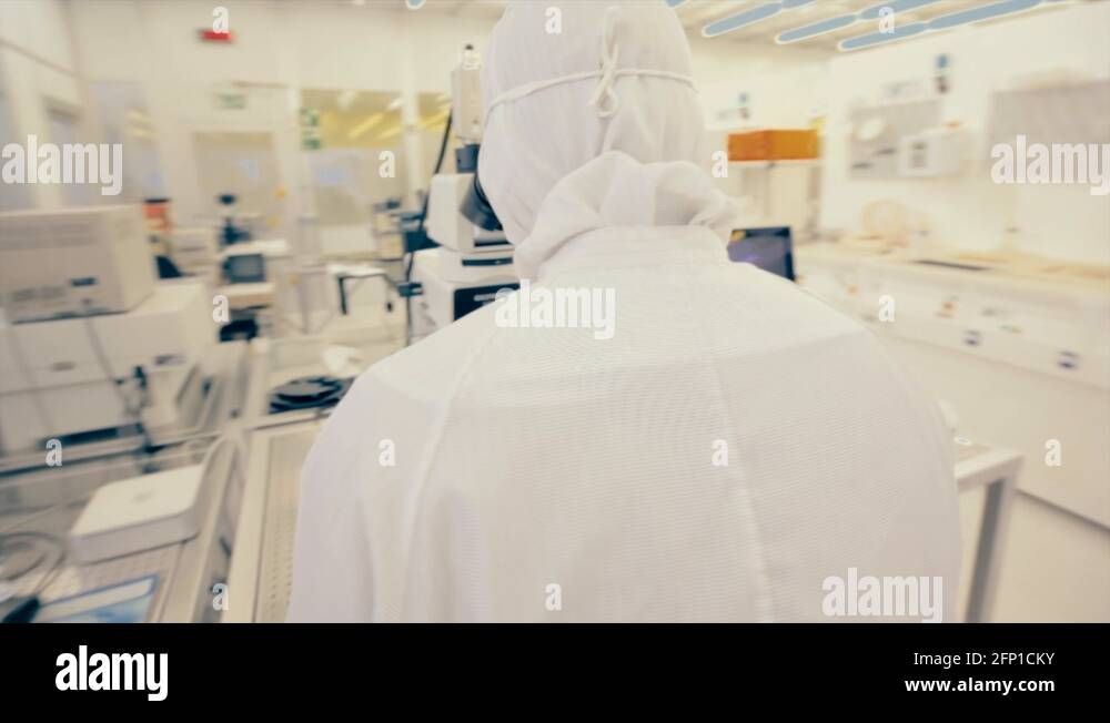 Rare footage from inside of a specialized cleanroom Laboratory where ...
