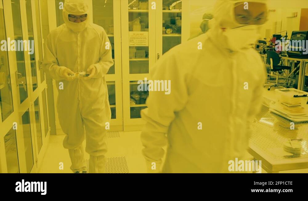 Rare footage from inside of a specialized cleanroom Laboratory where ...