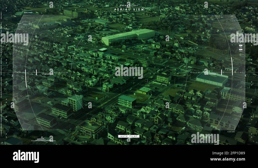 Screen of a drone controller. Head up display (HUD) of a vehicle ...