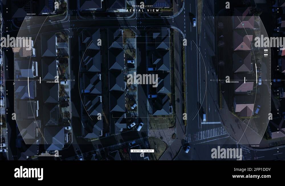 Screen of a drone controller. Head up display (HUD) of a vehicle ...