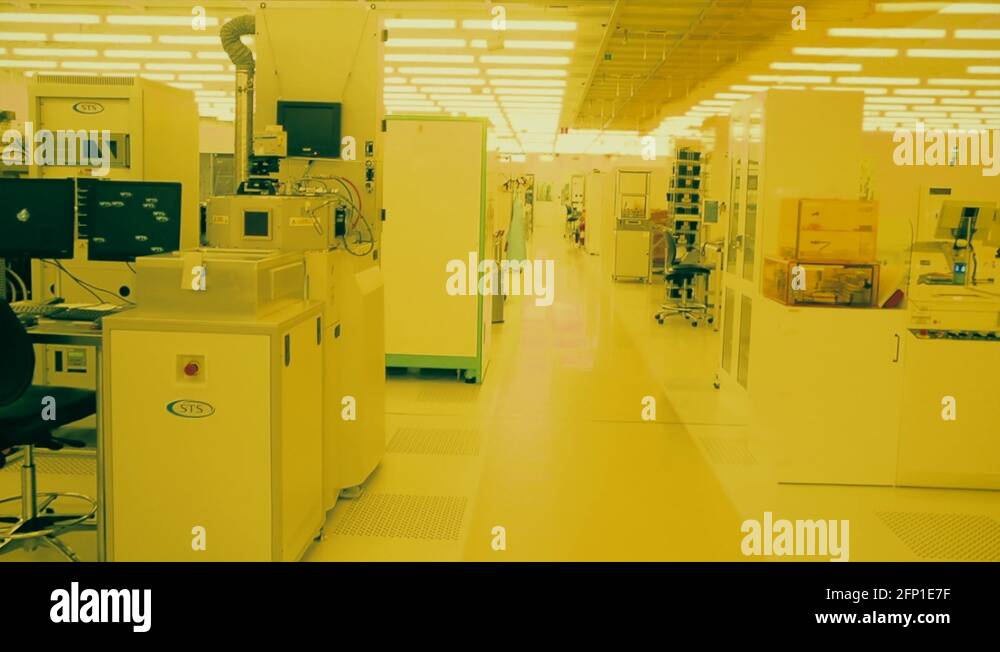 Rare footage from inside of a specialized cleanroom Laboratory where ...