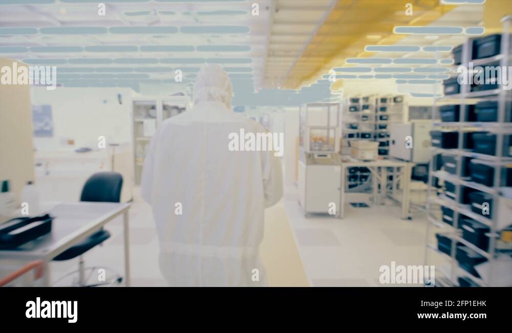Rare footage from inside of a specialized cleanroom Laboratory where ...