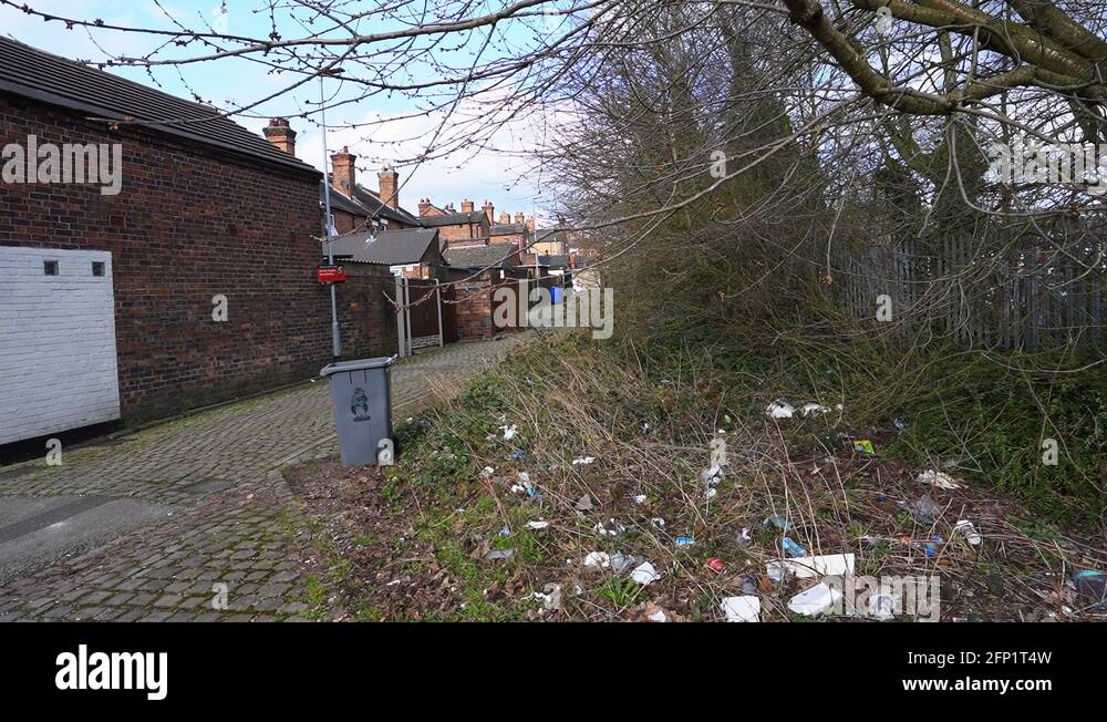 Waste after being fly tipped, rubbish dumping, hazardous waste ...
