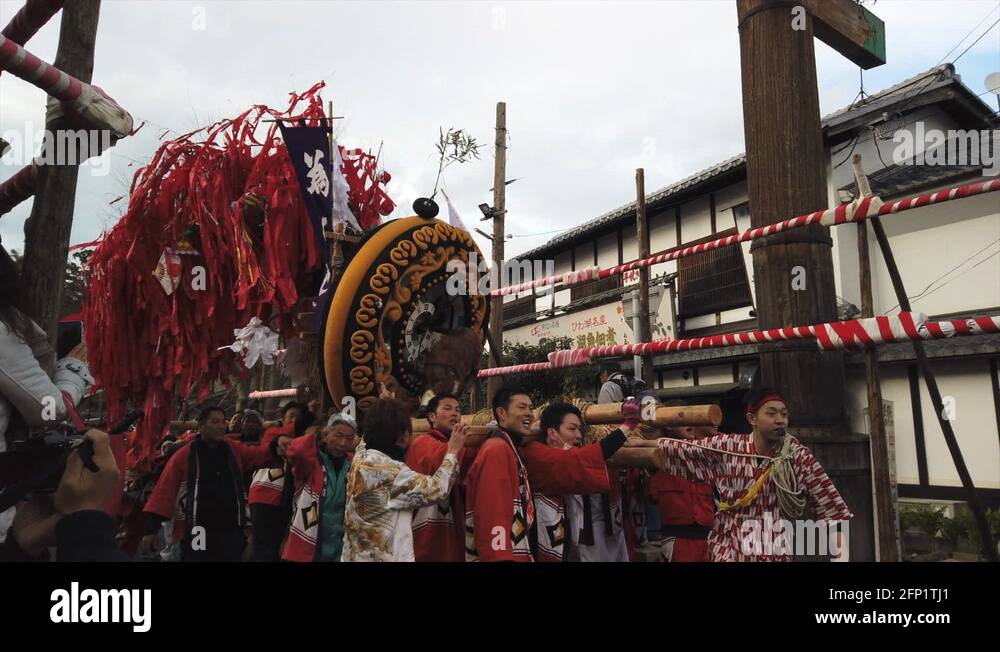 Men carrying a mikoshi matsuri Stock Videos & Footage - HD and 4K Video ...