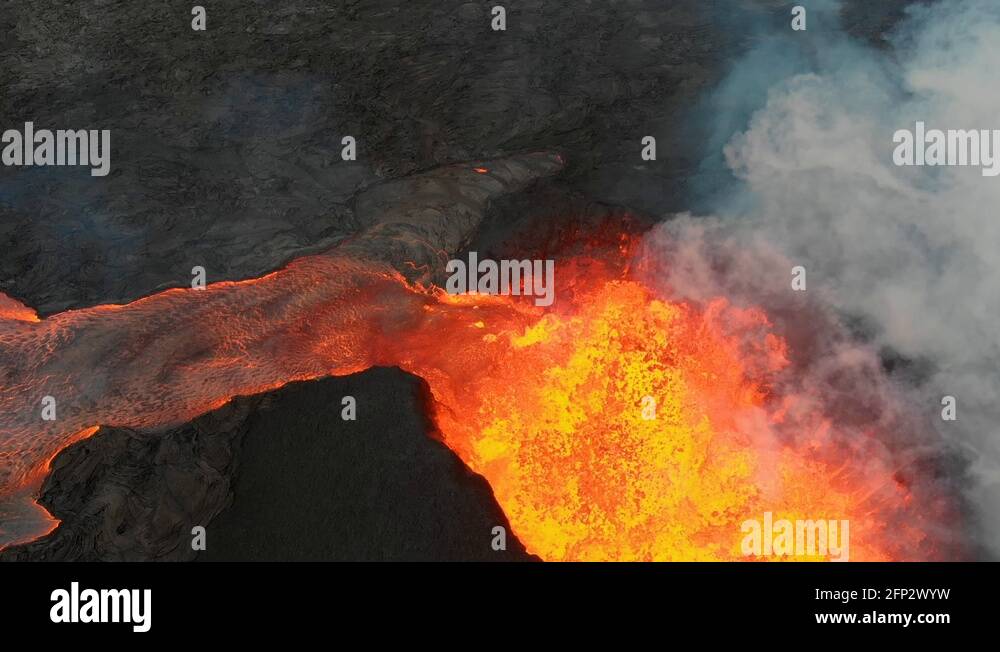 fissure 8 exploding from the air into the air!! birds eye view ...