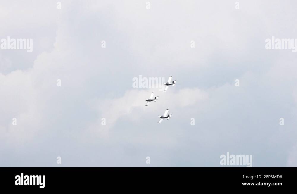 Aircraft transportation flying formation motion Stock Videos & Footage ...