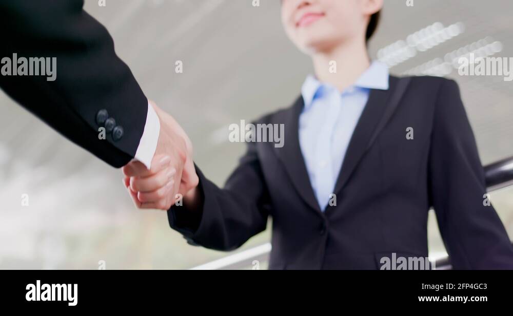 Businesswoman handshake smile Stock Videos & Footage - HD and 4K Video ...