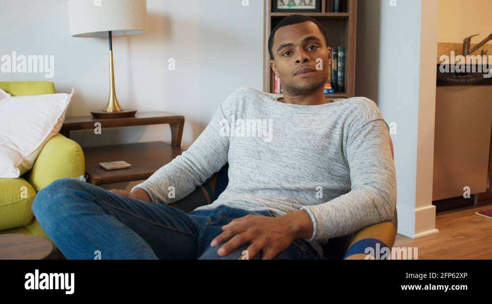 Black man portrait sitting chair Stock Videos & Footage - HD and 4K ...