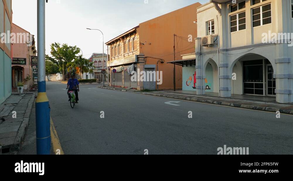 Penang, Malaysia - May 2019: Slow motion gimbal through the quant ...