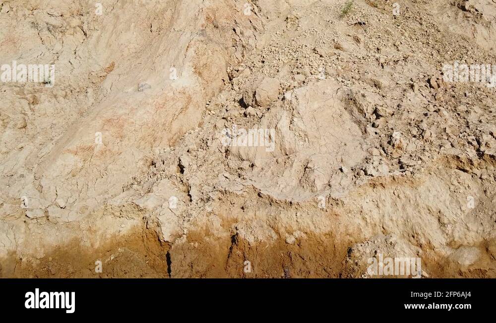 Landslide slopes on the beach Stock Video Footage - Alamy