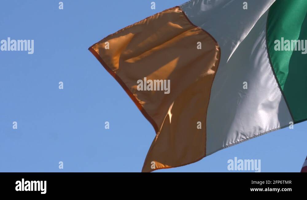 Irish tricolour flag Stock Videos & Footage - HD and 4K Video Clips - Alamy
