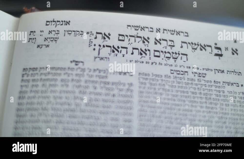 Hebrew bible text closeup Stock Videos & Footage - HD and 4K Video ...