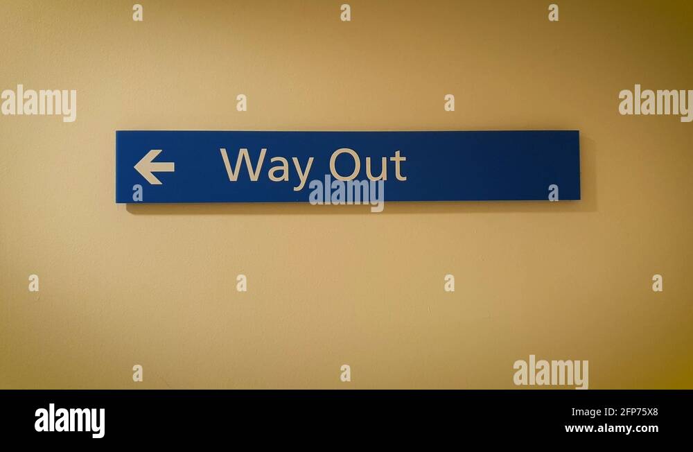 Way out sign with arrow Stock Videos & Footage - HD and 4K Video Clips ...