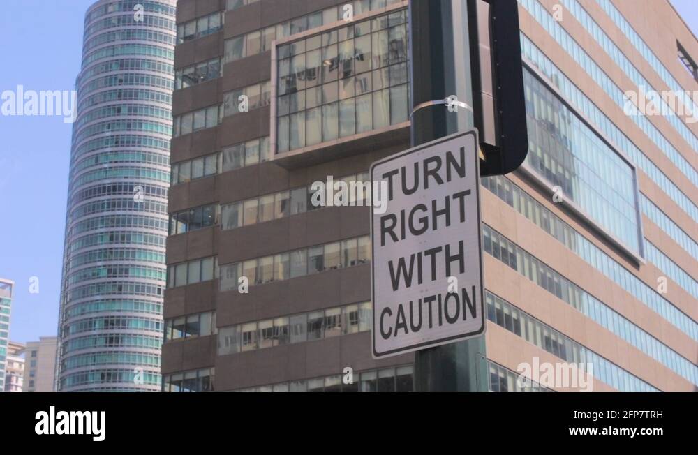 Traffic intersection turn right sign Stock Videos & Footage - HD and 4K ...