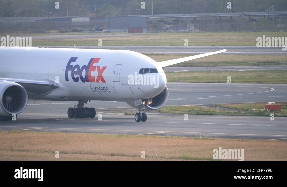 Fedex Express Cargo Plane Boeing 777 at NARITA AIRPORT JAPAN Stock ...