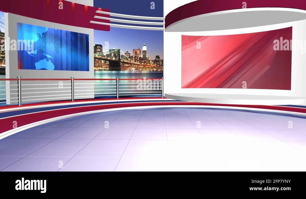 3D Virtual Studio Set Background Stock Video Footage - Alamy