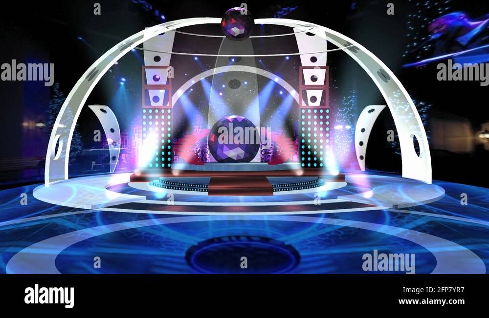 3D Virtual Studio Set Background Stock Video Footage - Alamy