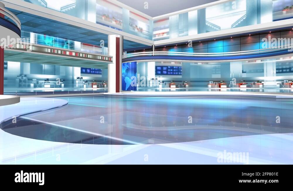 3D Virtual Studio Set Background Stock Video Footage - Alamy