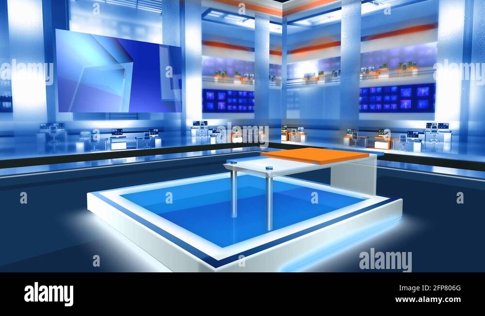 3D Virtual Studio Set Background Stock Video Footage - Alamy