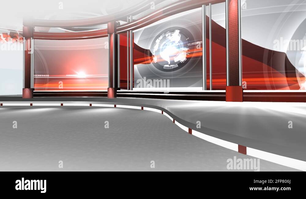 3D Virtual Studio Set Background Stock Video Footage - Alamy
