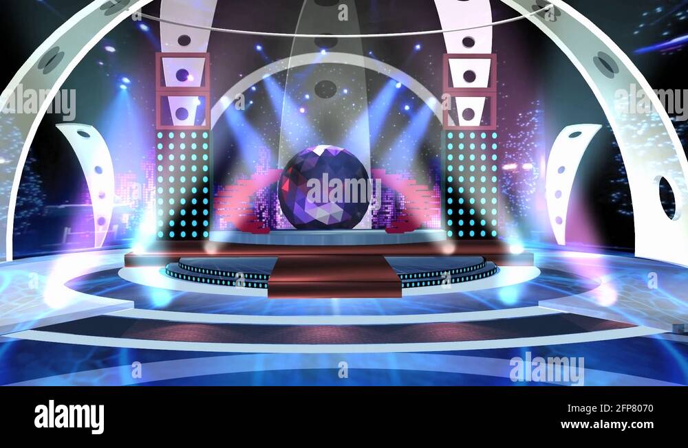 3D Virtual Studio Set Background Stock Video Footage - Alamy