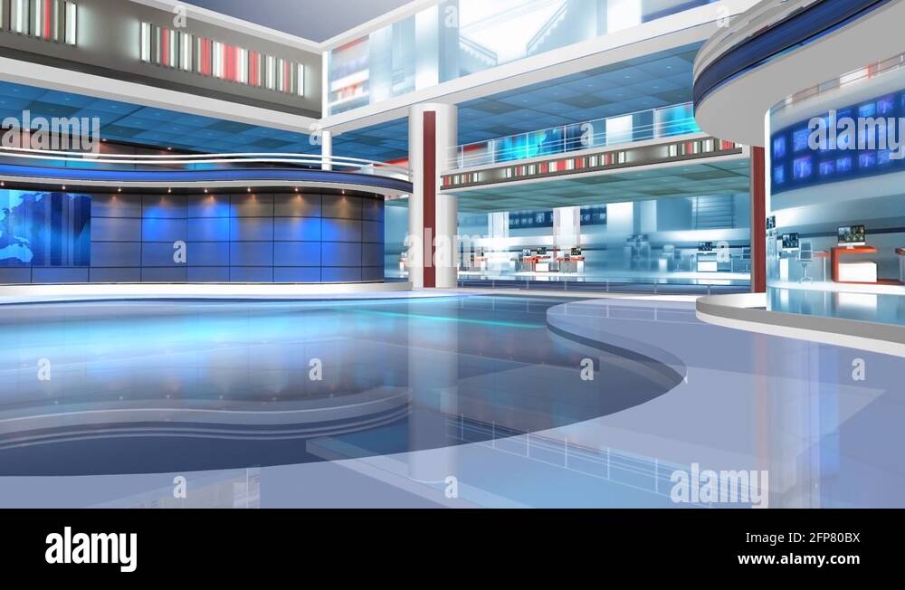 3D Virtual Studio Set Background Stock Video Footage - Alamy