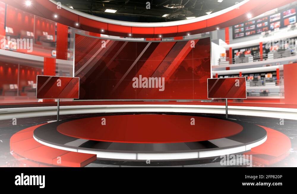 3D Virtual Studio Set Background Stock Video Footage - Alamy