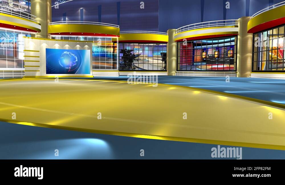 3D Virtual Studio Set Background Stock Video Footage - Alamy