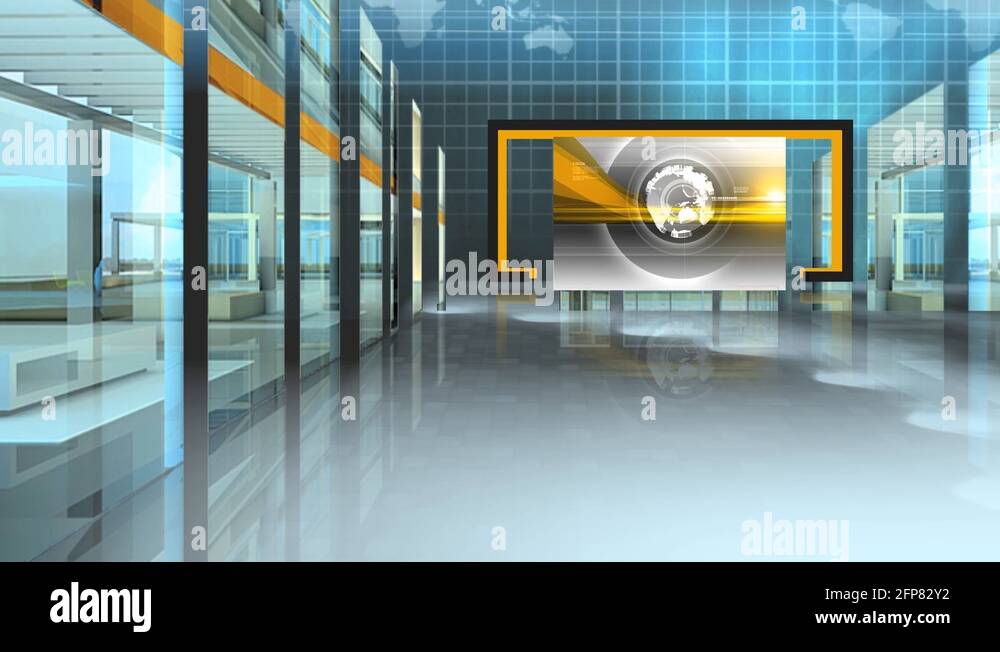 3D Virtual Studio Set Background Stock Video Footage - Alamy