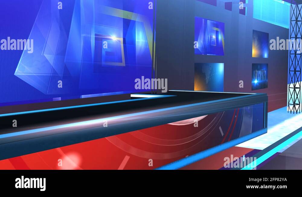 3D Virtual Studio Set Background Stock Video Footage - Alamy