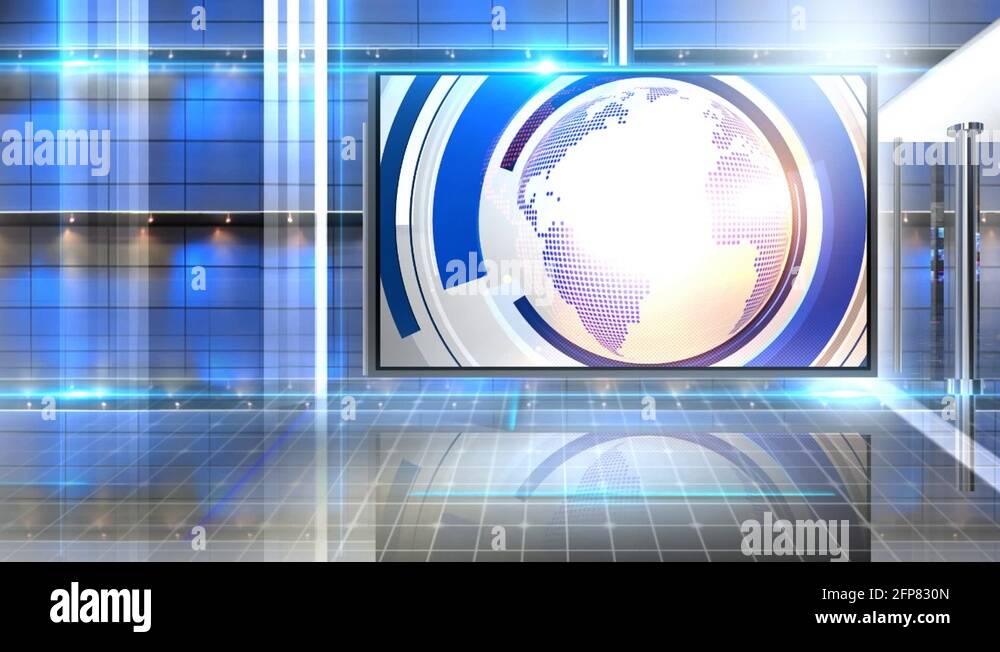 3D Virtual Studio Set Background Stock Video Footage - Alamy