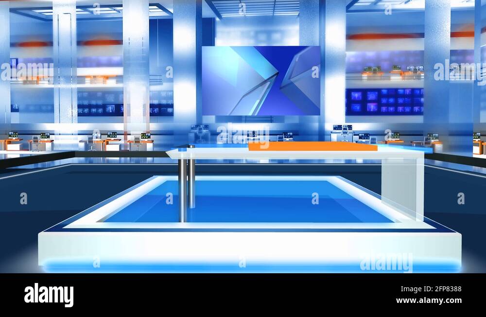 3D Virtual Studio Set Background Stock Video Footage - Alamy