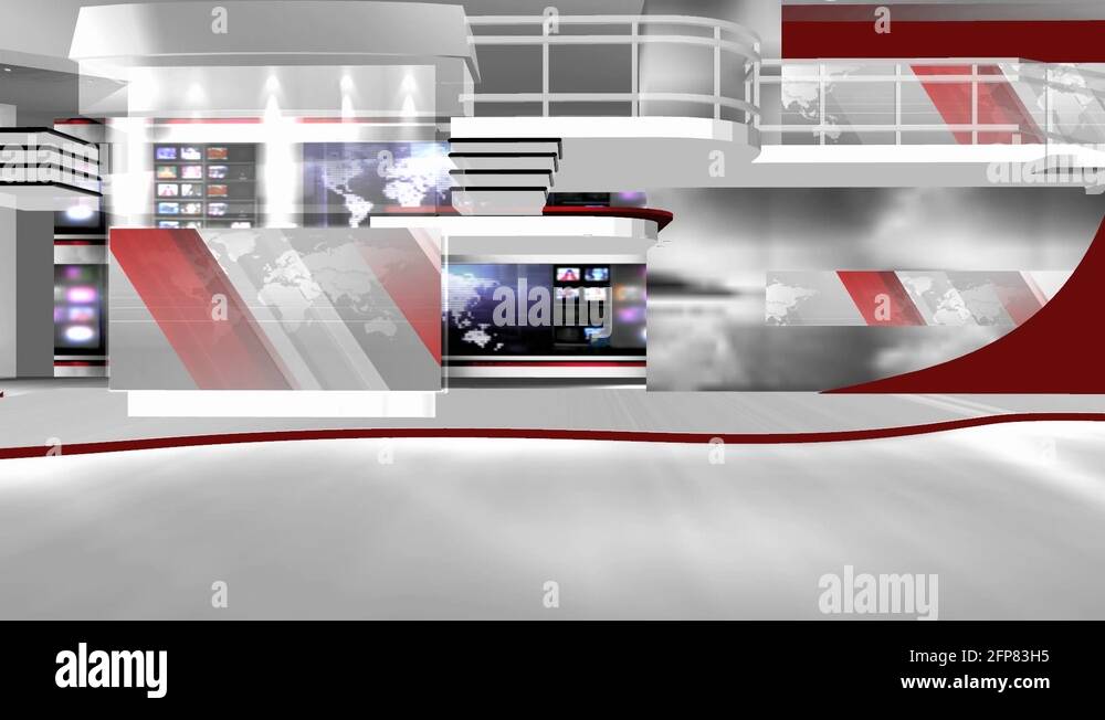 3D Virtual Studio Set Background Stock Video Footage - Alamy