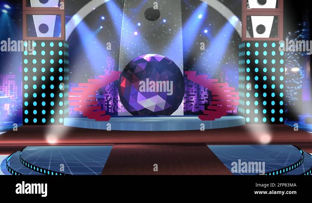 3D Virtual Studio Set Background Stock Video Footage - Alamy