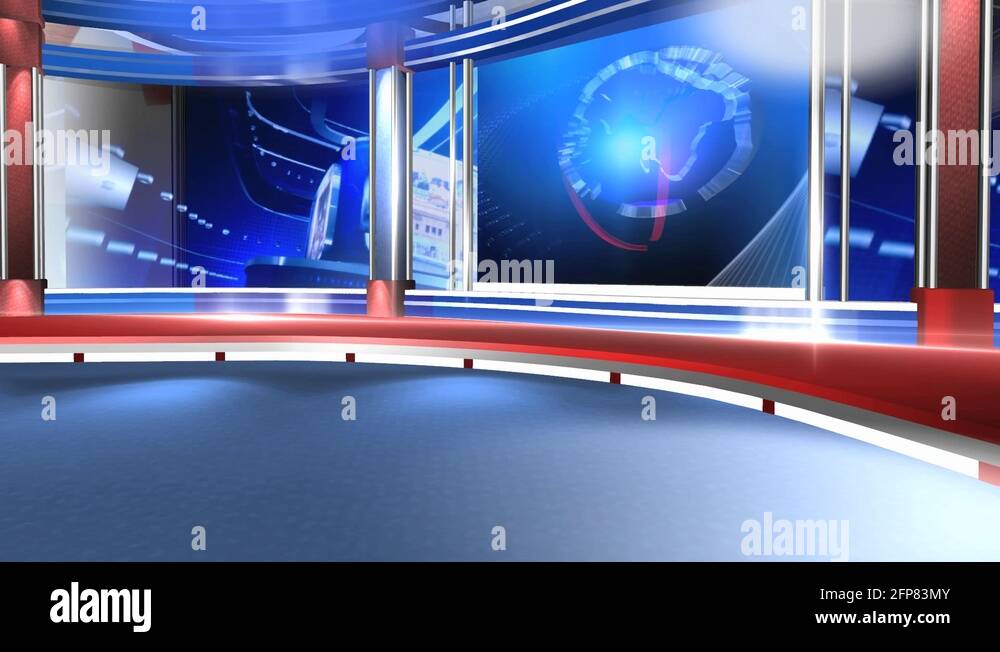 3D Virtual Studio Set Background Stock Video Footage - Alamy