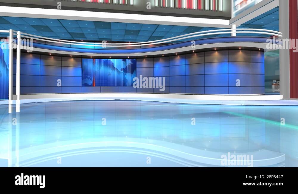 3D Virtual Studio Set Background Stock Video Footage - Alamy