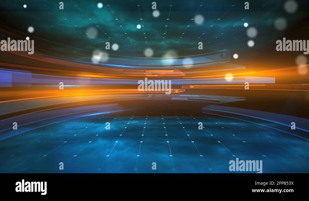 3D Virtual Studio Set Background Stock Video Footage - Alamy
