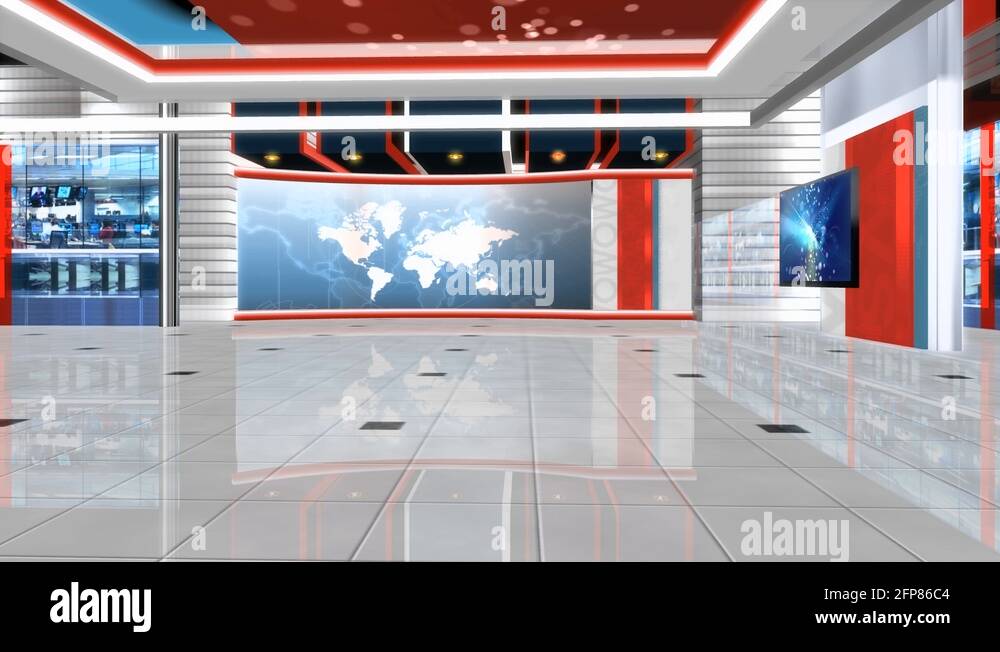 3D Virtual Studio Set Background Stock Video Footage - Alamy